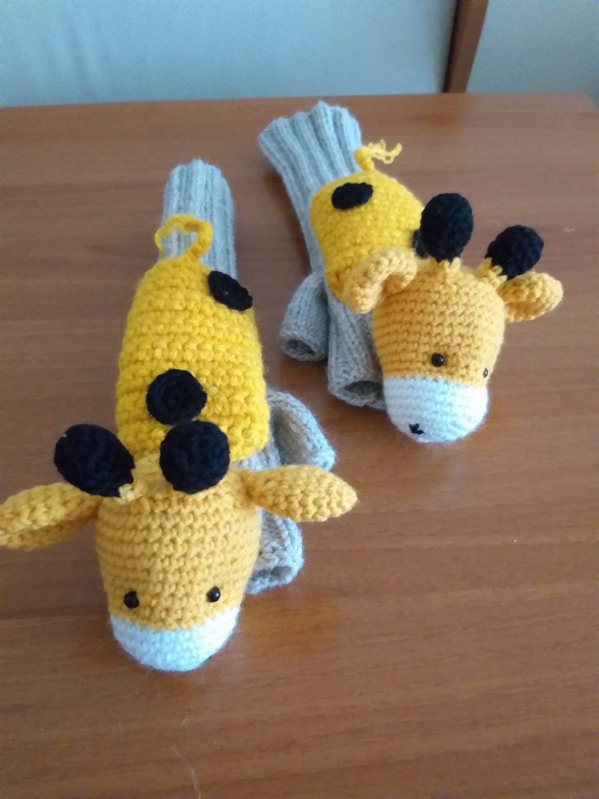 Honeycomb Knit Giraffe Fingerless, Crochet Amigurumi Mitten, Holiday ...