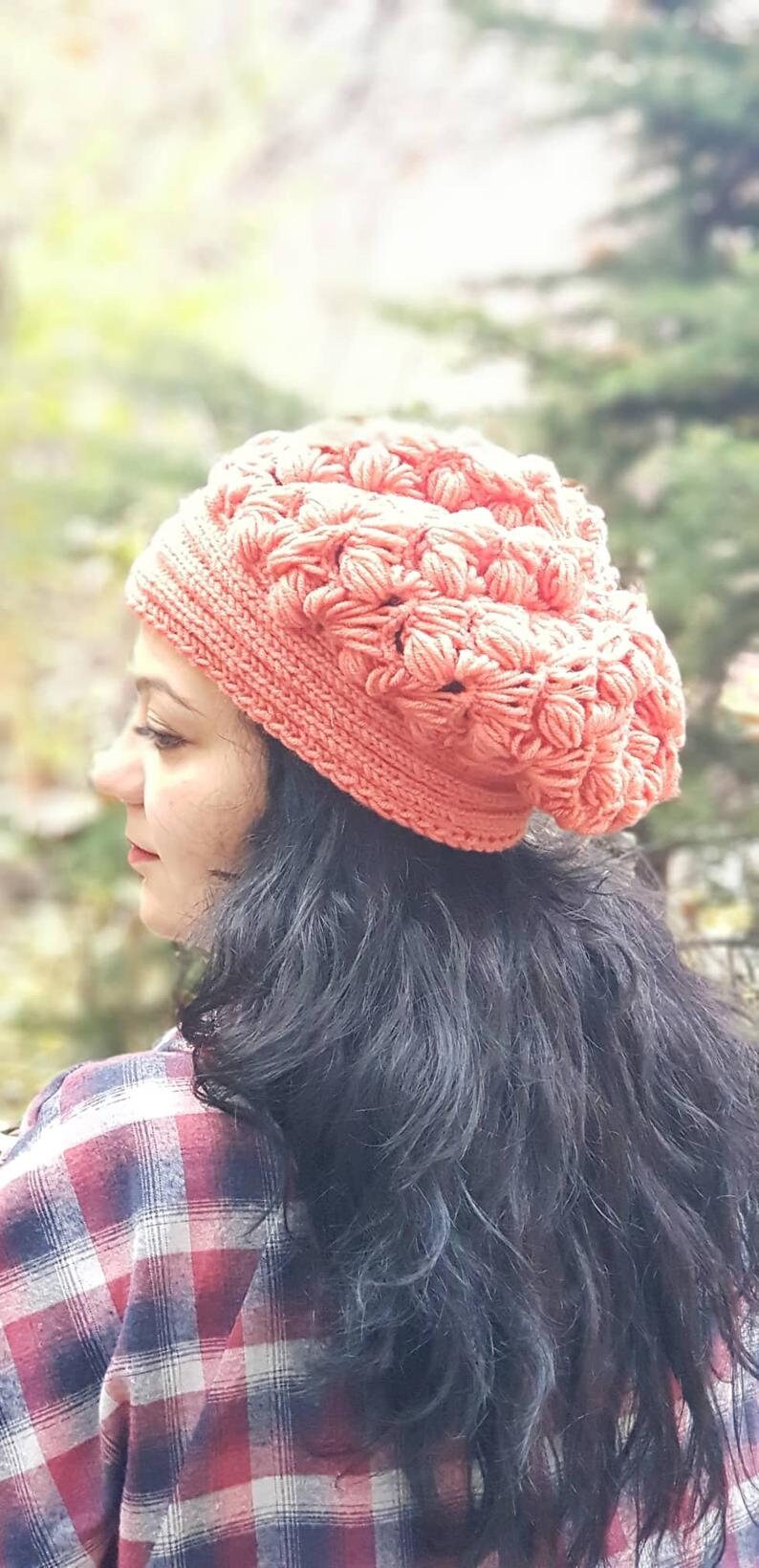 Cream Crochet Beanie, Chunky off White Beanie, Handmade Crochet Hat ...