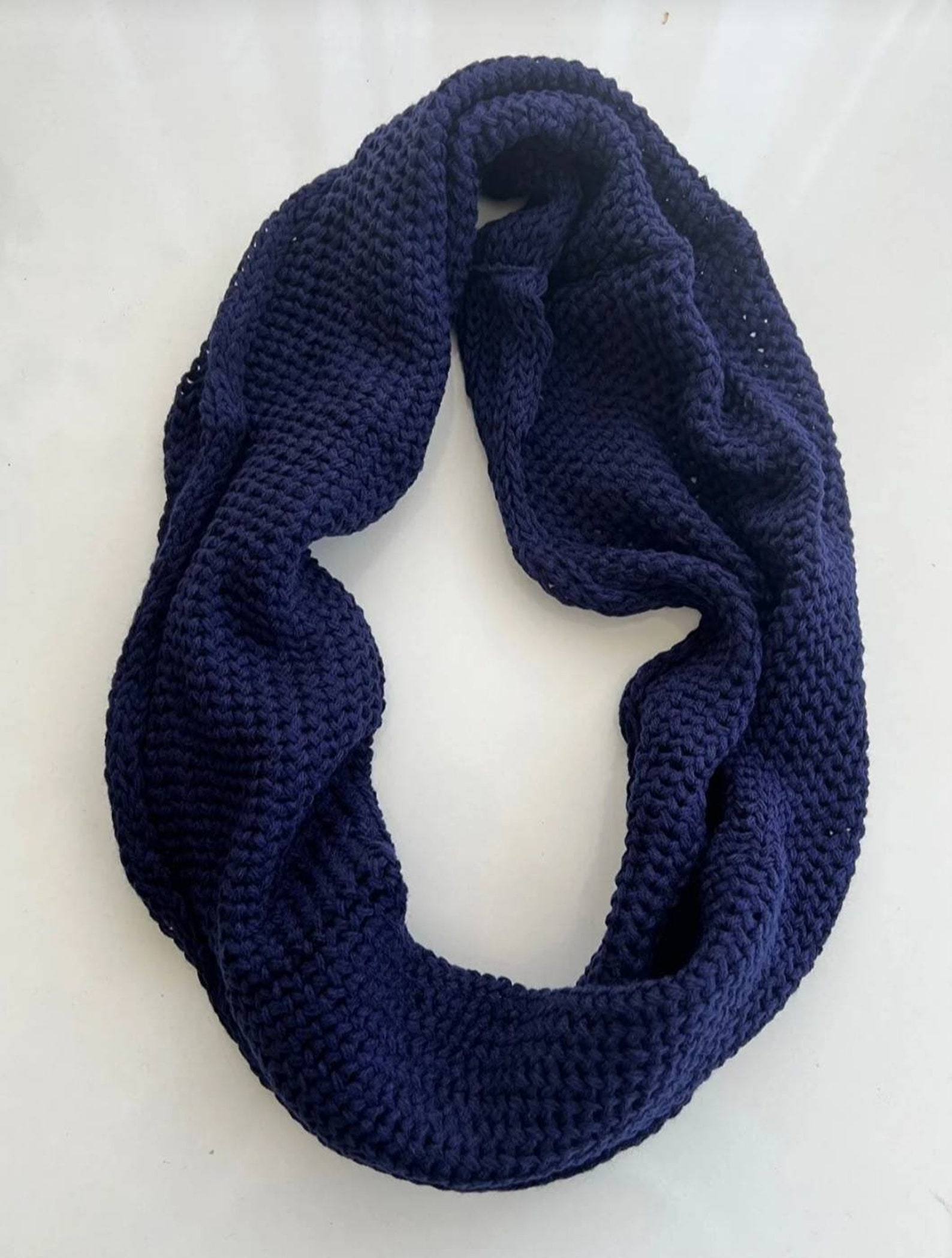 Knit Scarf Infinity Cowl Wrap Collar Neck Warmer Holder Unisex Knit ...
