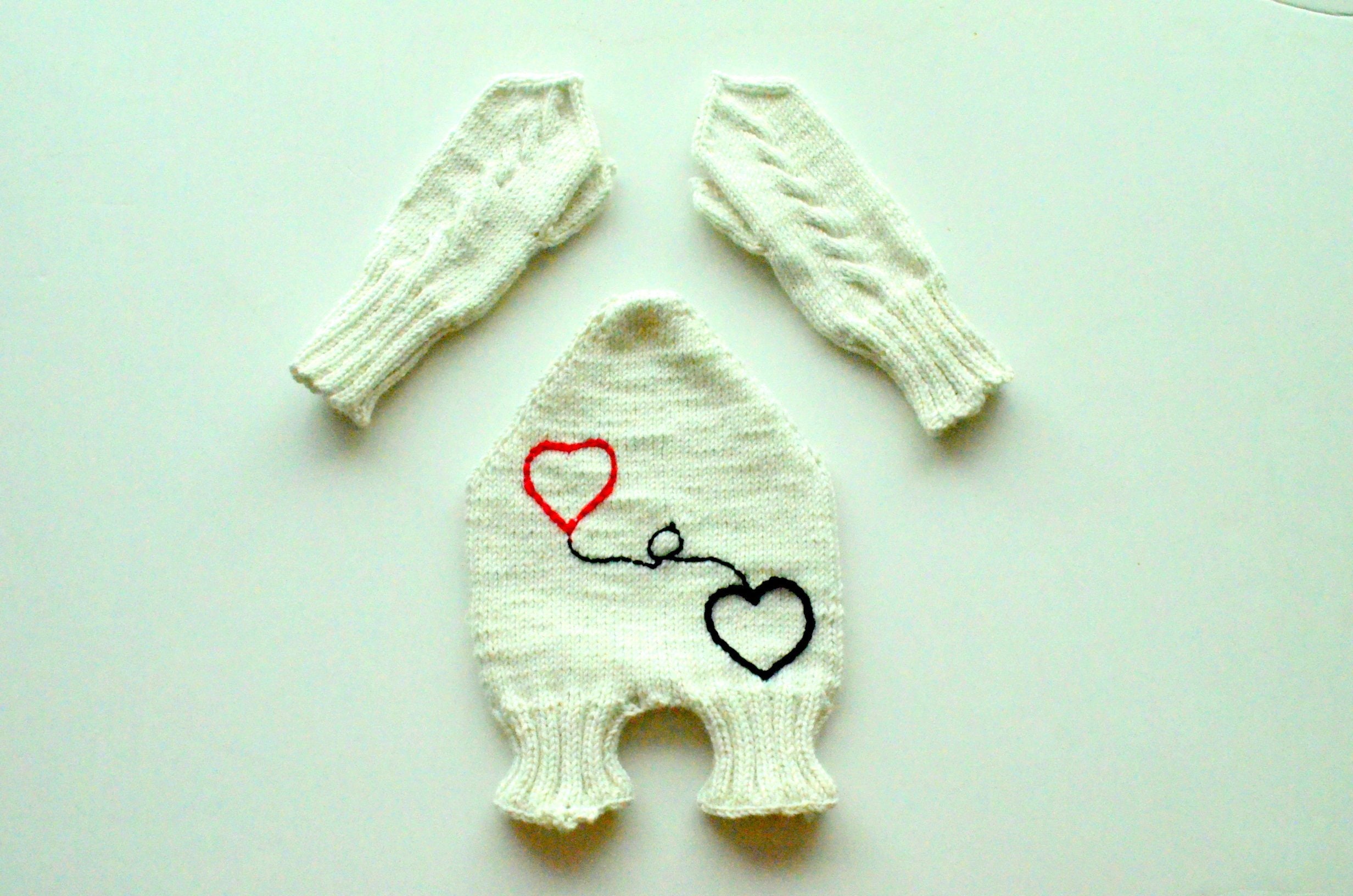 Share the Love Glove, Knitted Couples Mittens, Red Heart Gloves ...
