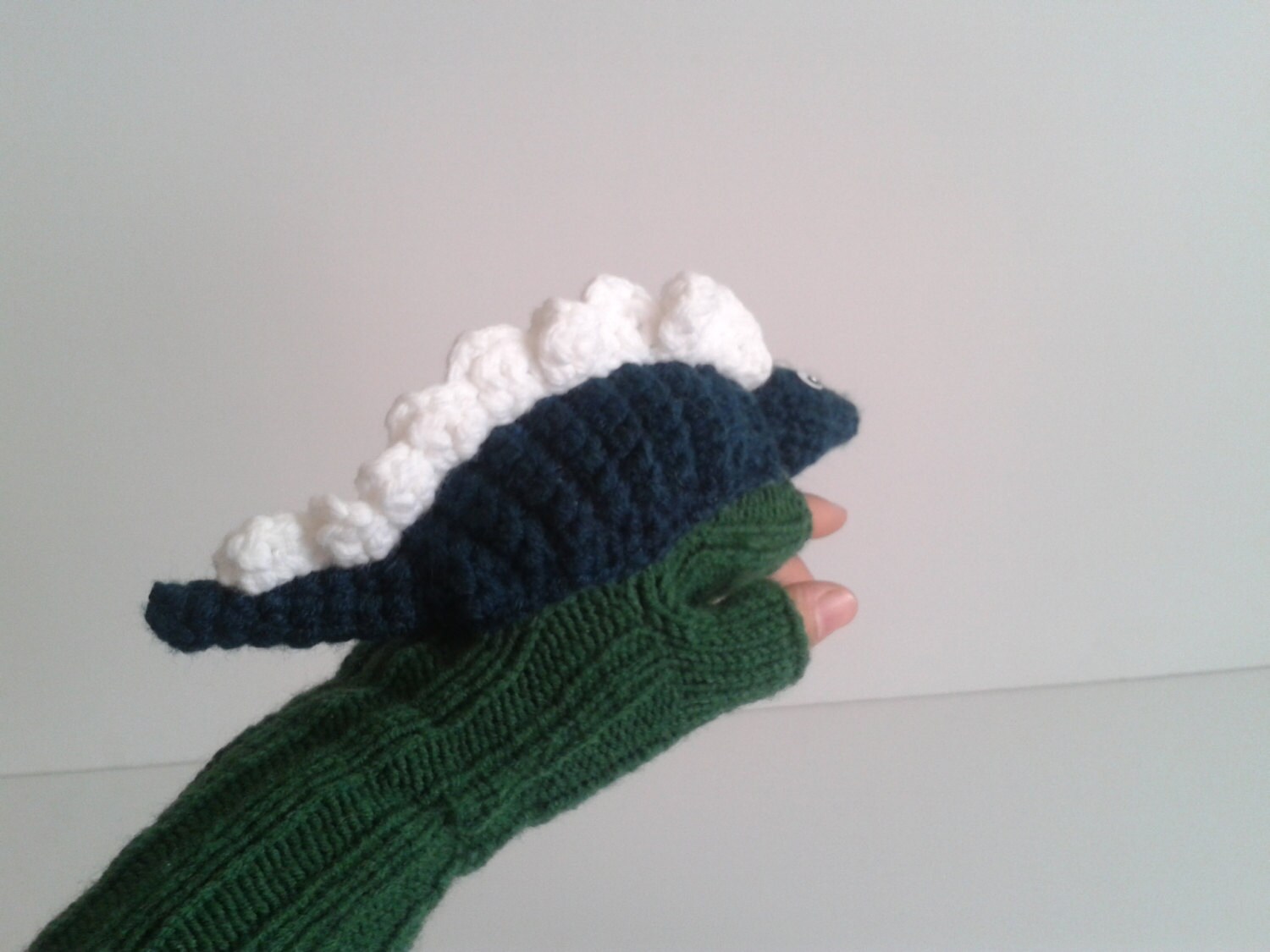 Crochet Godzilla Gloves, Long Fingerless Gloves, Animal Child Costume ...