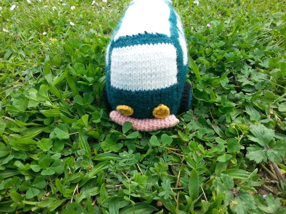 Knitting Bus Toys Knitted Retro Soft Toy Mini Double Decker | Etsy