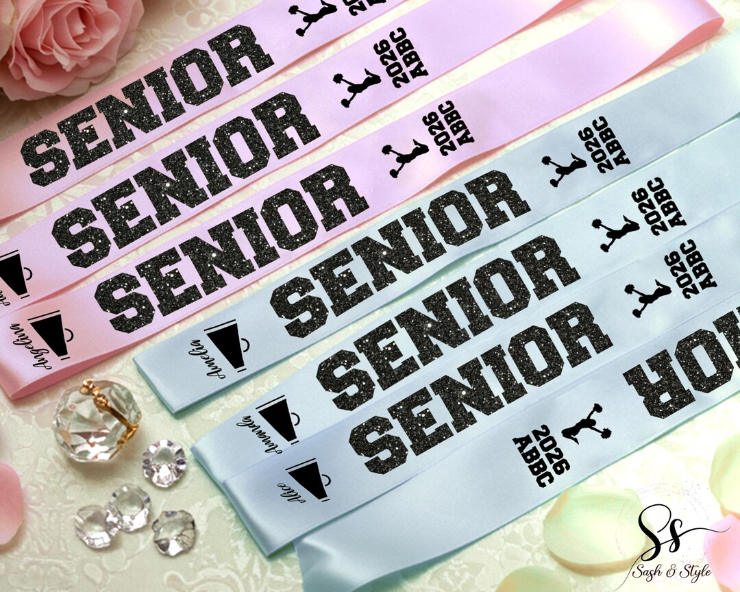 Printed Senior Sash Customizable Senior Sash Senior 2025 Sash Graduate ...