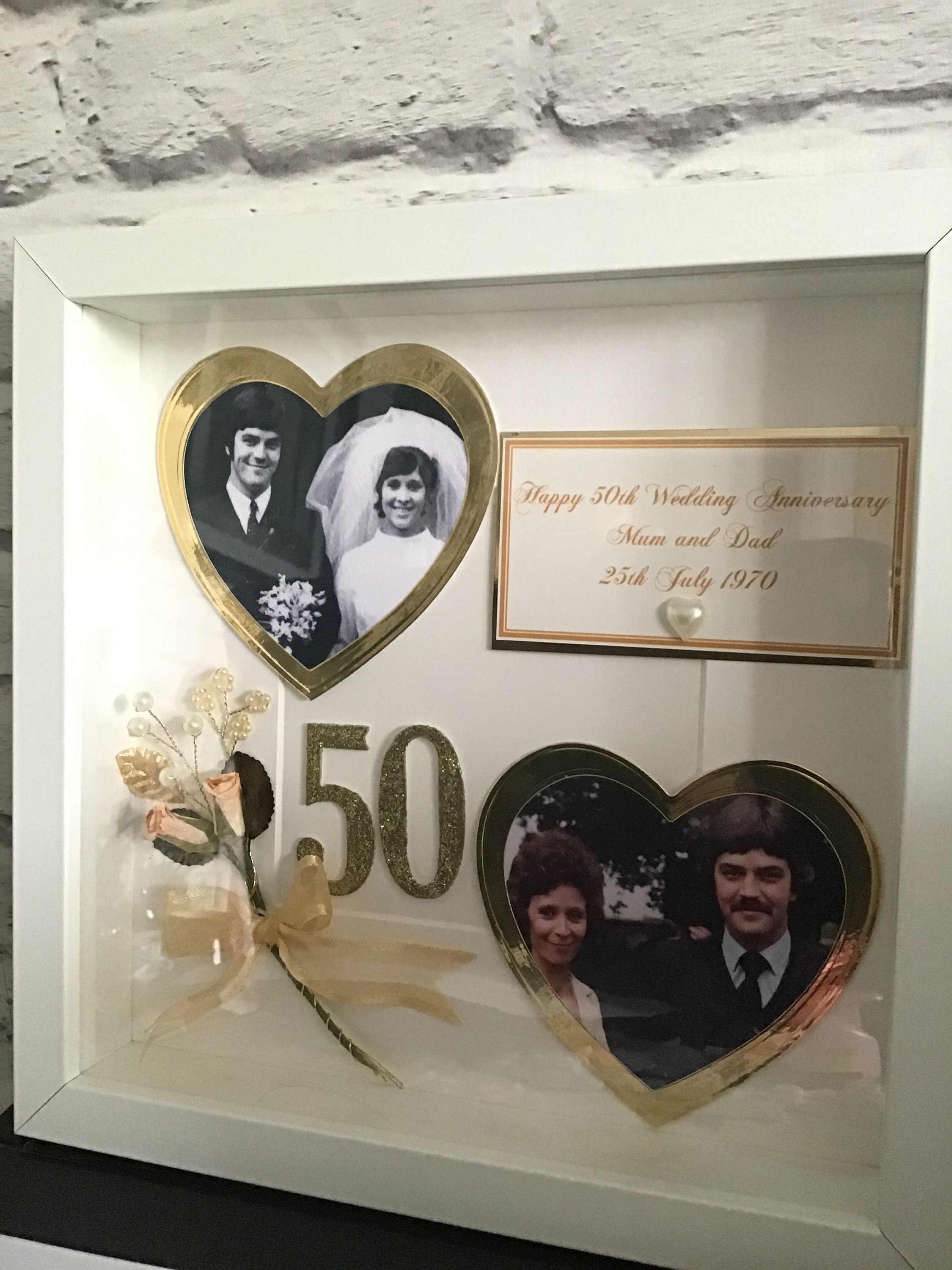 Anniversary Gift, Luxury Golden Wedding Anniversary Gift/wedding Day ...