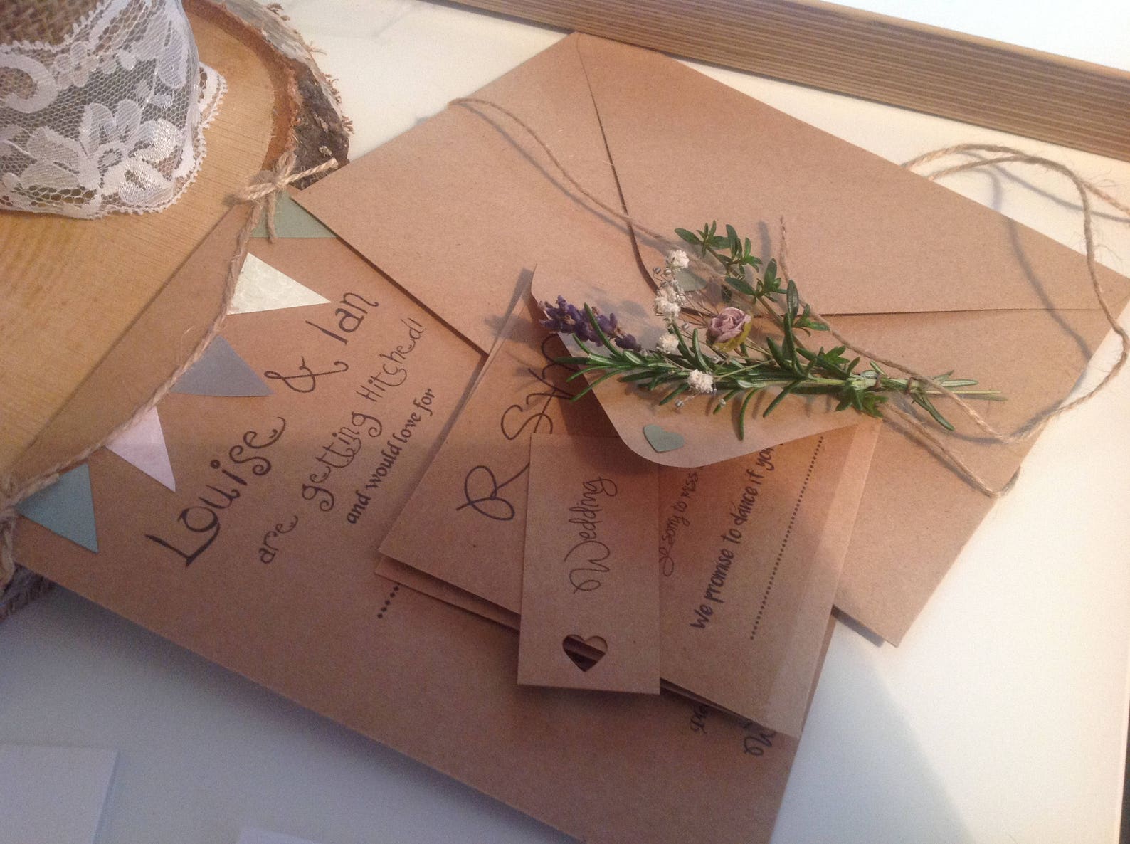 Wedding Rustic Wedding Invitations Handmade Rustic - Etsy