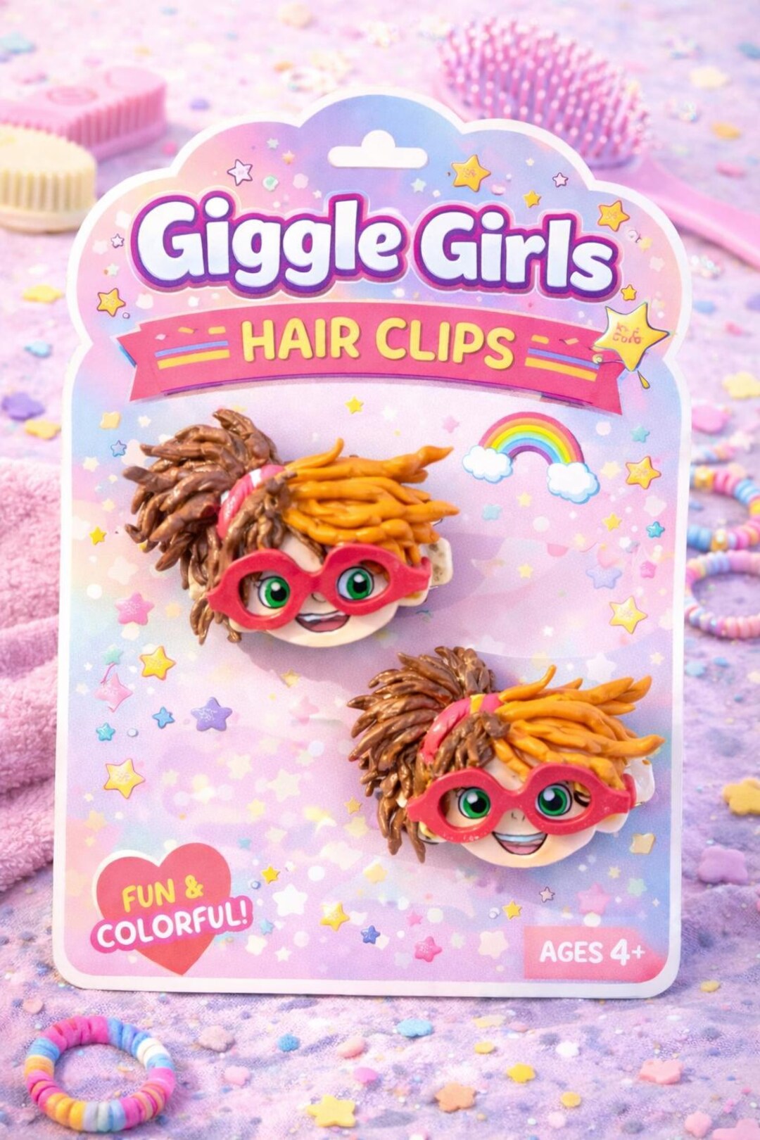 Giggle Girls Hair Clips: Kawaii Character Barrettes - Etsy