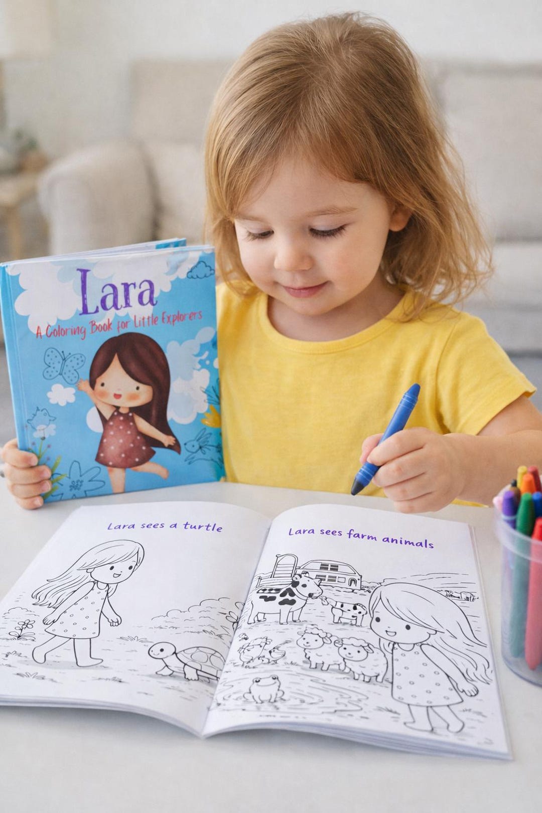 Lara – A Coloring Book for Little Explorers | Kids Coloring Book Ages 3 ...