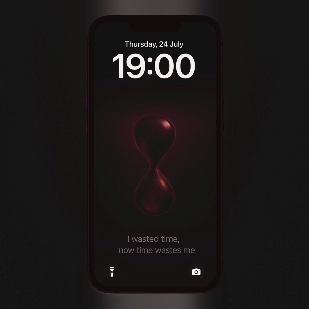 Cracked Glass Hourglass Wallpaper – “i Wasted Time, Now Time Wastes Me ...