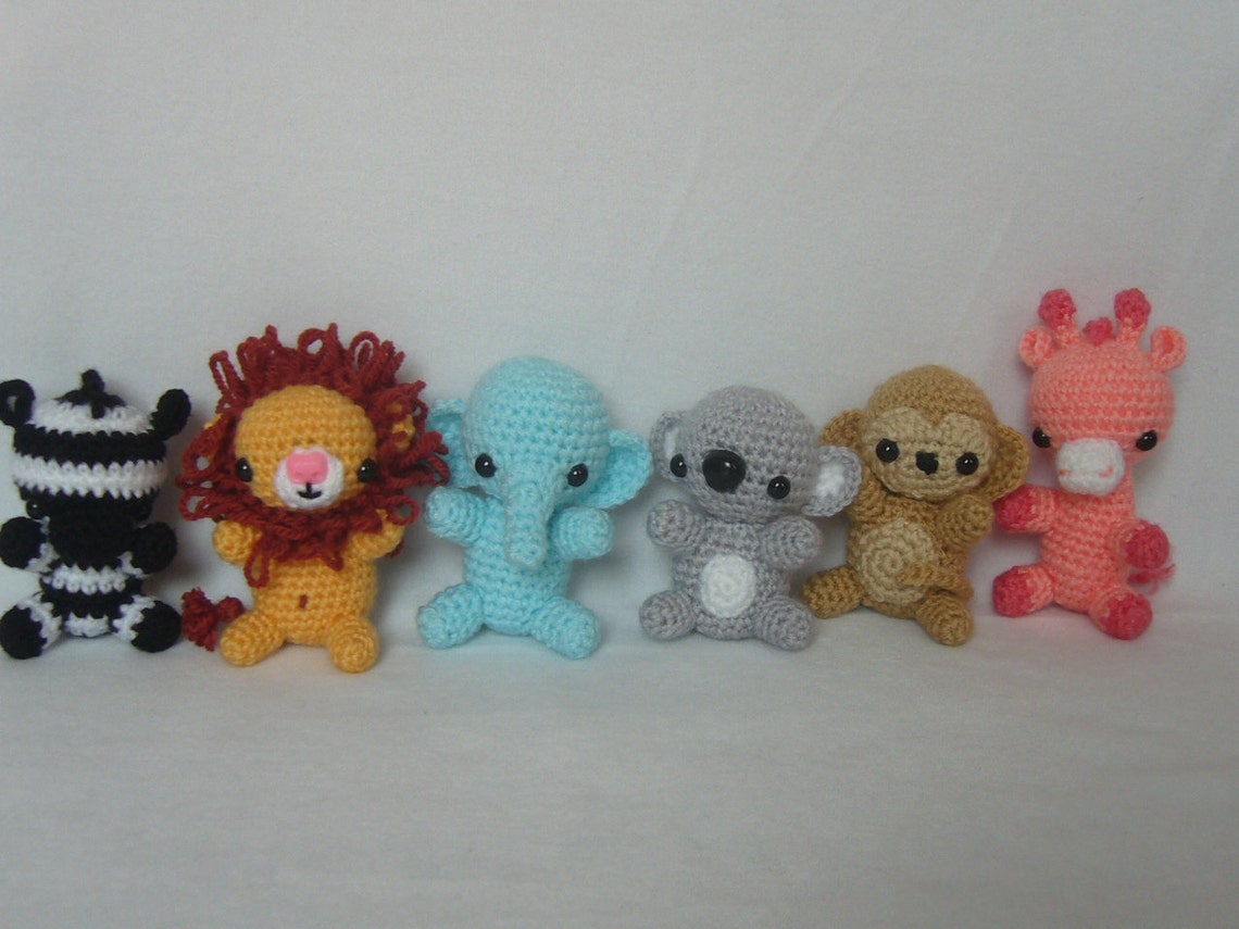 Baby Animals Mobile Crochet PDF Pattern - Etsy