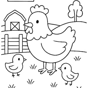 Farm Friends Printable Activity Pack – 18 Pages for Kids (coloring, I ...