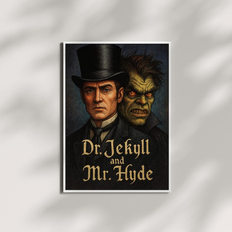Impression Dr. Jekyll & Mr. Hyde : Art mural Halloween horreur gothique ...