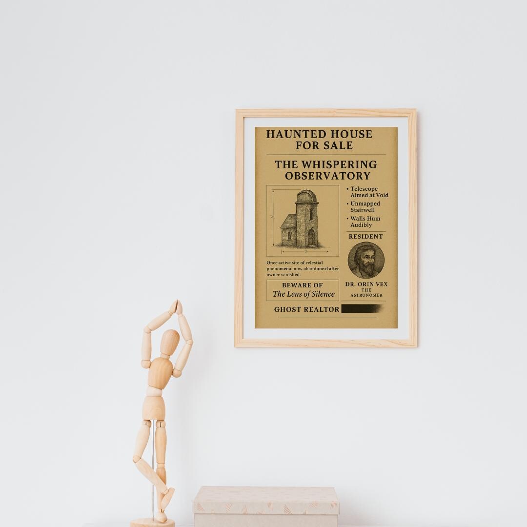 Haunted Observatory Printable – Whispering Observatory Ghost Realtor ...