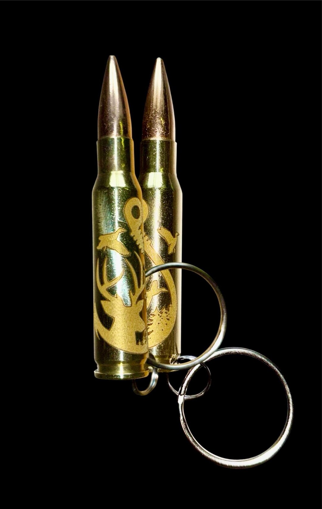 Custom Bullet Keychain | Christmas Gift | Laser Engraved Personalized ...