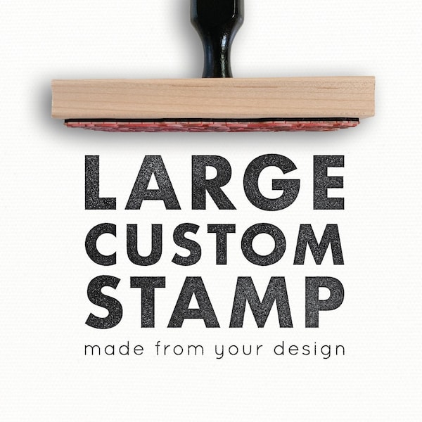 Large Custom Stamp - Etsy
