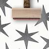 Star Wooden Rubber Stamp - Etsy