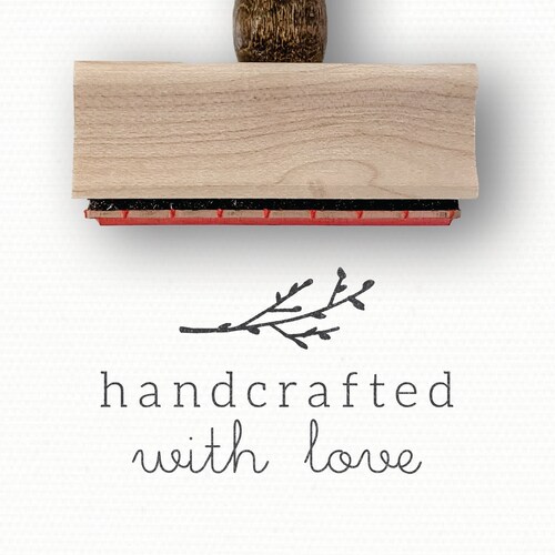 Handcrafted With Love Stamp Handcrafted Stamp Handmade - Etsy