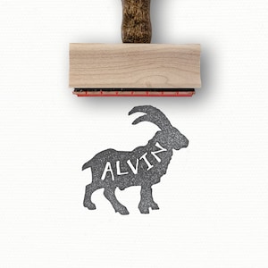 Goat Custom Name Stamp | Farm Animal Custom Rubber Stamp | Goat Stamp ...