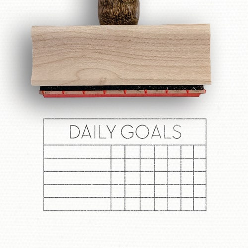 Daily Goals Habit Tracker Stamp Goal Planner Stamps | Etsy