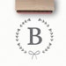 Custom Rubber Stamp W/ Personalized Monogrammed Initial Letter, Hand ...