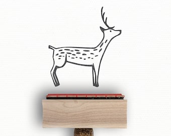Deer Rubber Stamp - Etsy