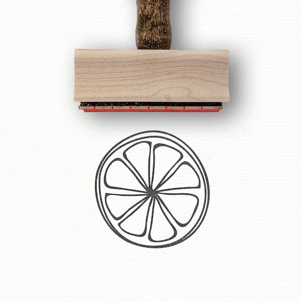 Lemon Rubber Stamp - Etsy