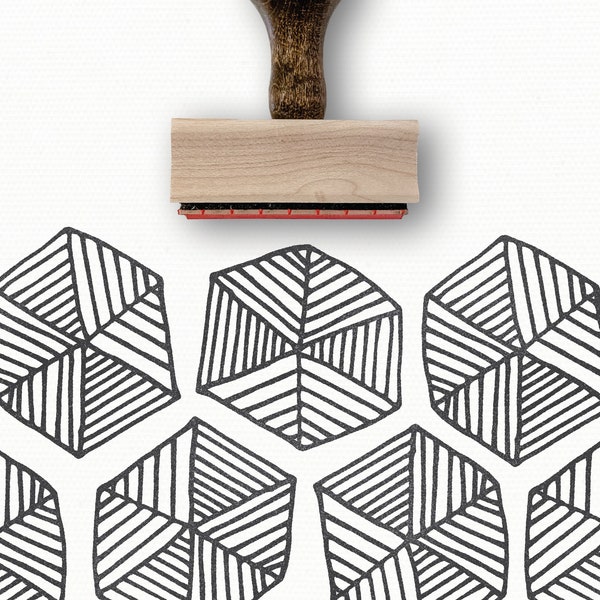 Hexagon Stamp - Etsy