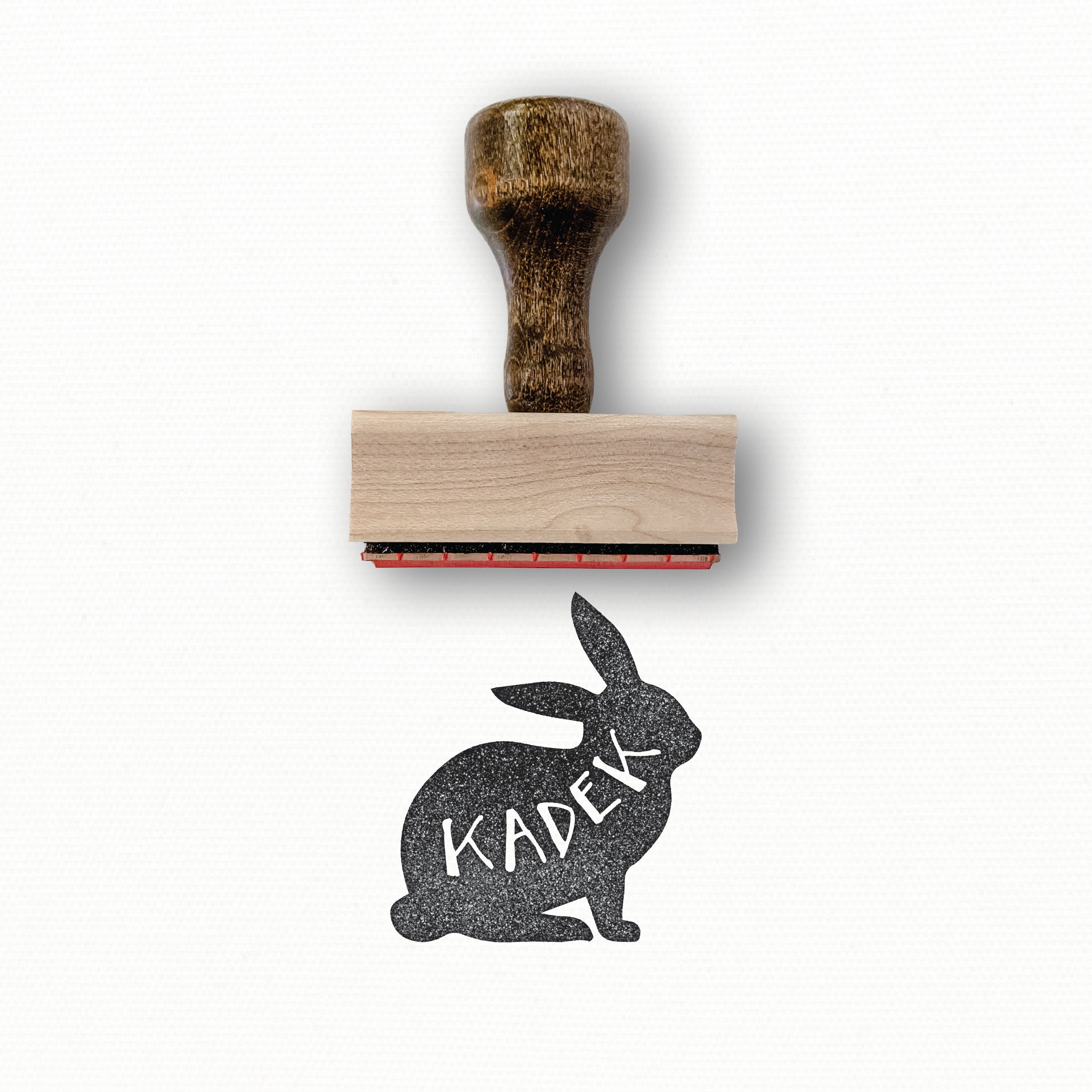 Custom Bunny Rabbit Name Stamp Custom Personalized Name - Etsy