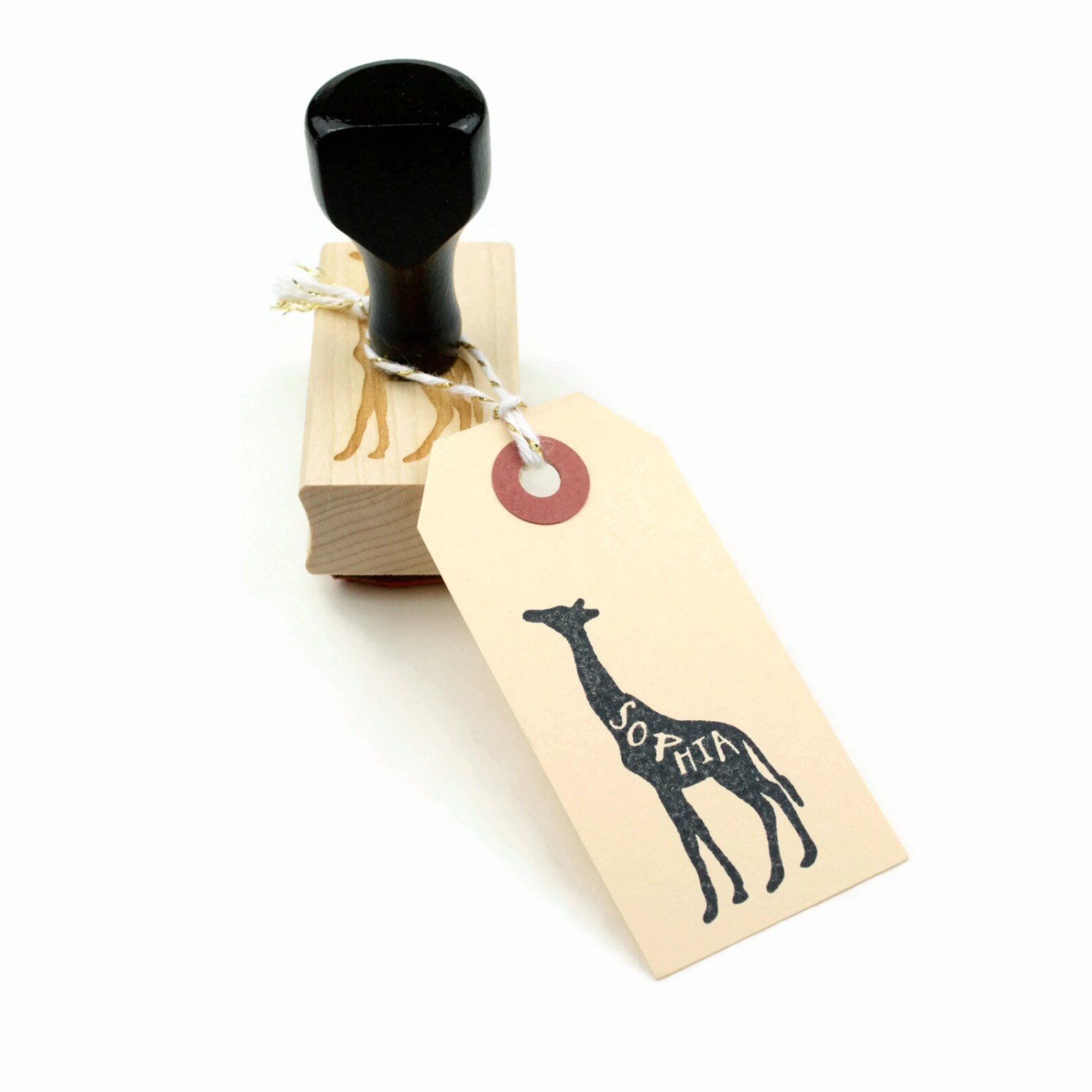 Custom Name Stamp Giraffe Gift Ex Libris Stamp Giraffe | Etsy