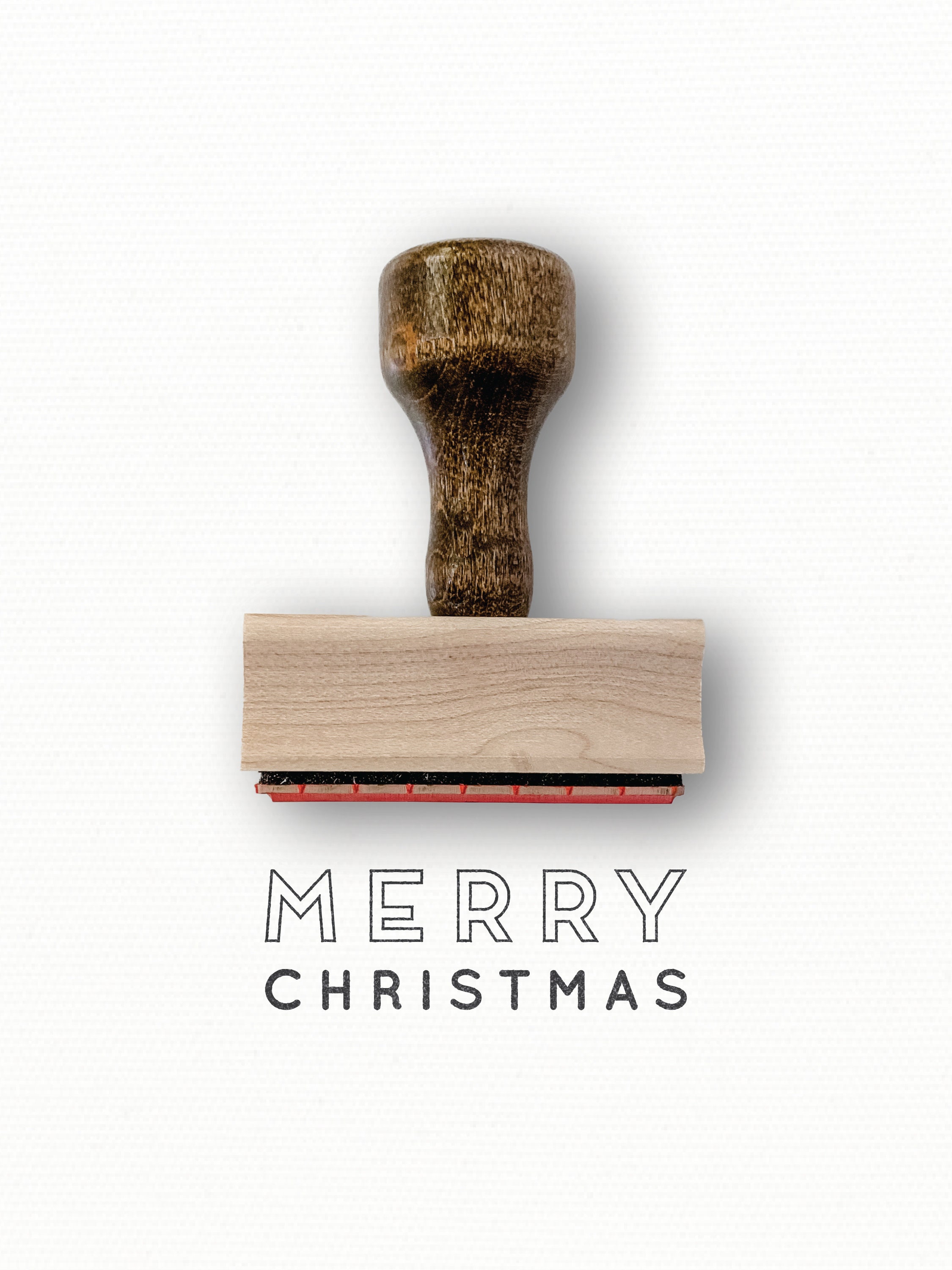 Merry Christmas Stamp | Merry Christmas Rubber Stamp | Christmas Cards ...