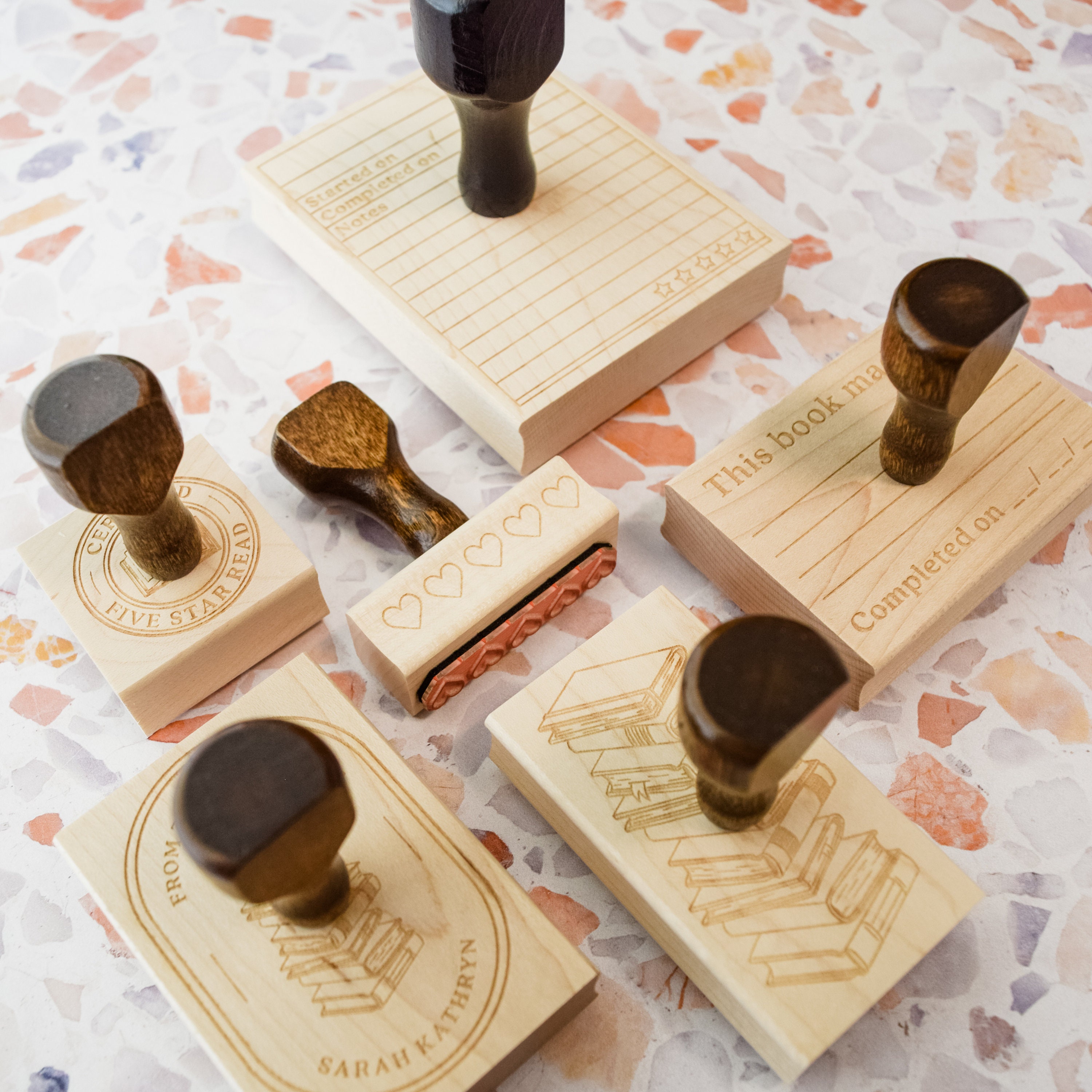 Custom Bookplate Stamp, a Rubber Stamp for your Library and Book ...