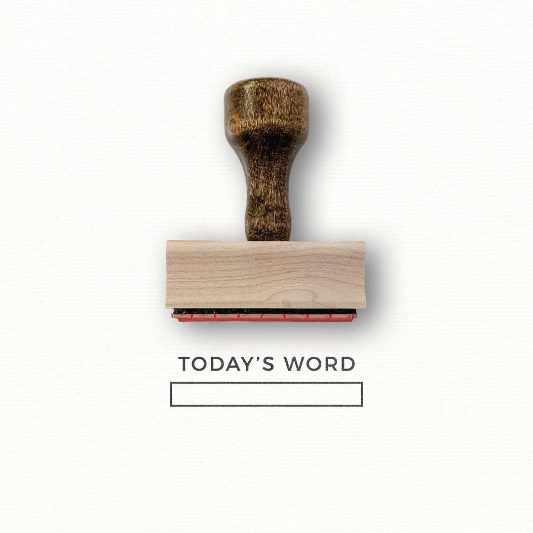 Today's Word Stamp | Planner Stamp | Bullet Journal Stamps | Bujo ...