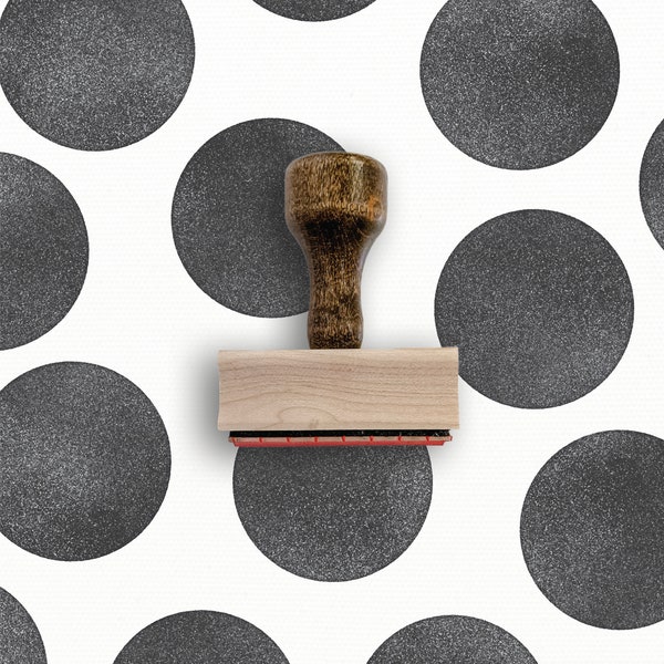 Circle Rubber Stamp - Etsy