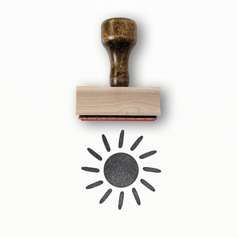 Sunshine Stamp Simple Sun Stamp Snail Mail Happy Mail Pen - Etsy