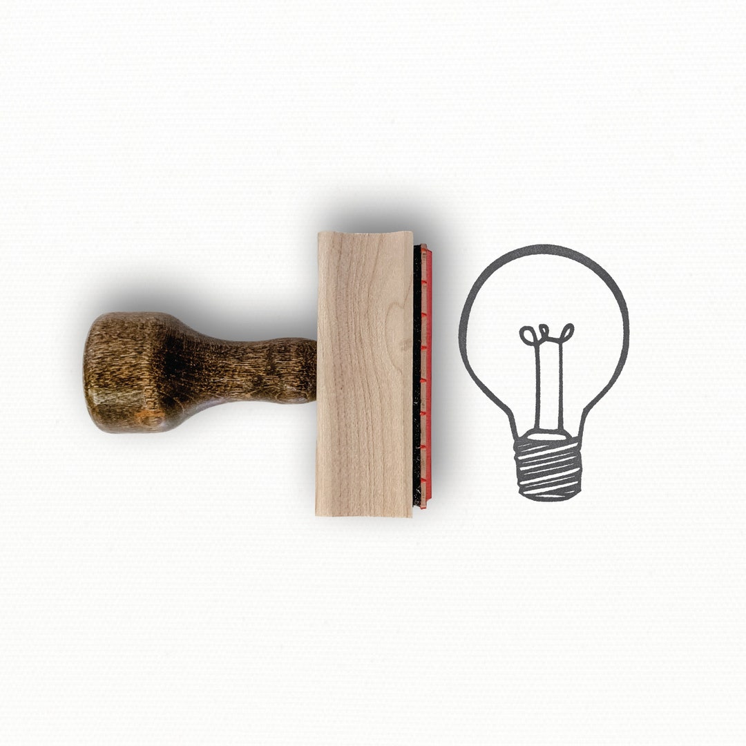 Lightbulb Stamp | Light Bulb Rubber Stamp | Scrapbooking Accessories ...