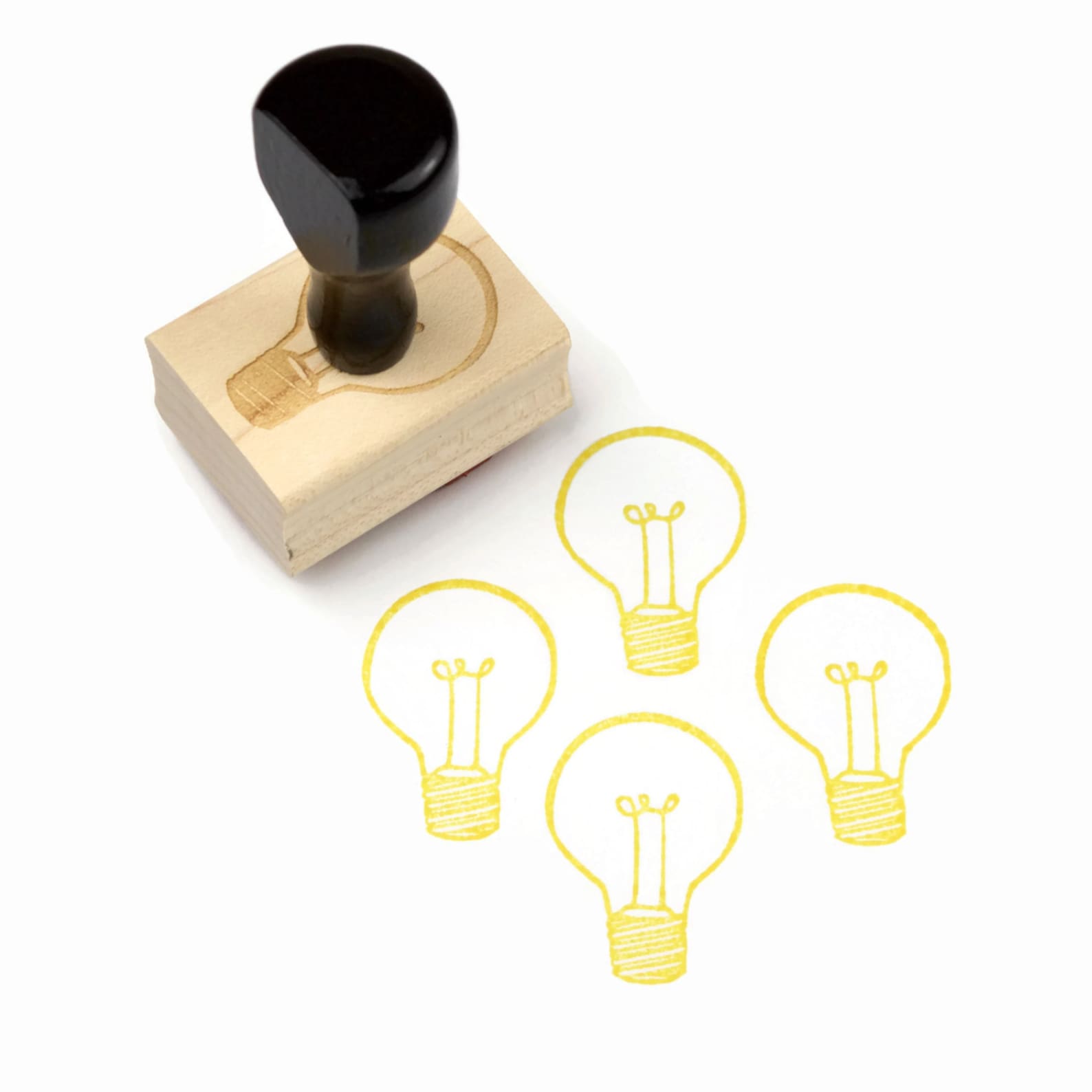 Lightbulb Stamp Light Bulb Rubber Stamp Scrapbooking - Etsy