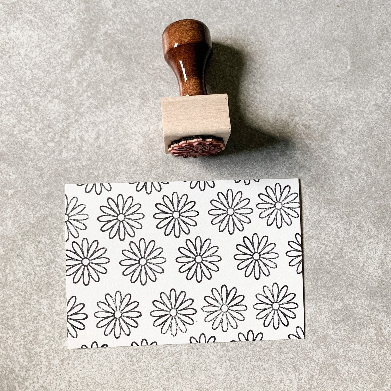 Retro Daisy Stamp | Daisy Wedding Flower Stamp | Teacher Stamp ...