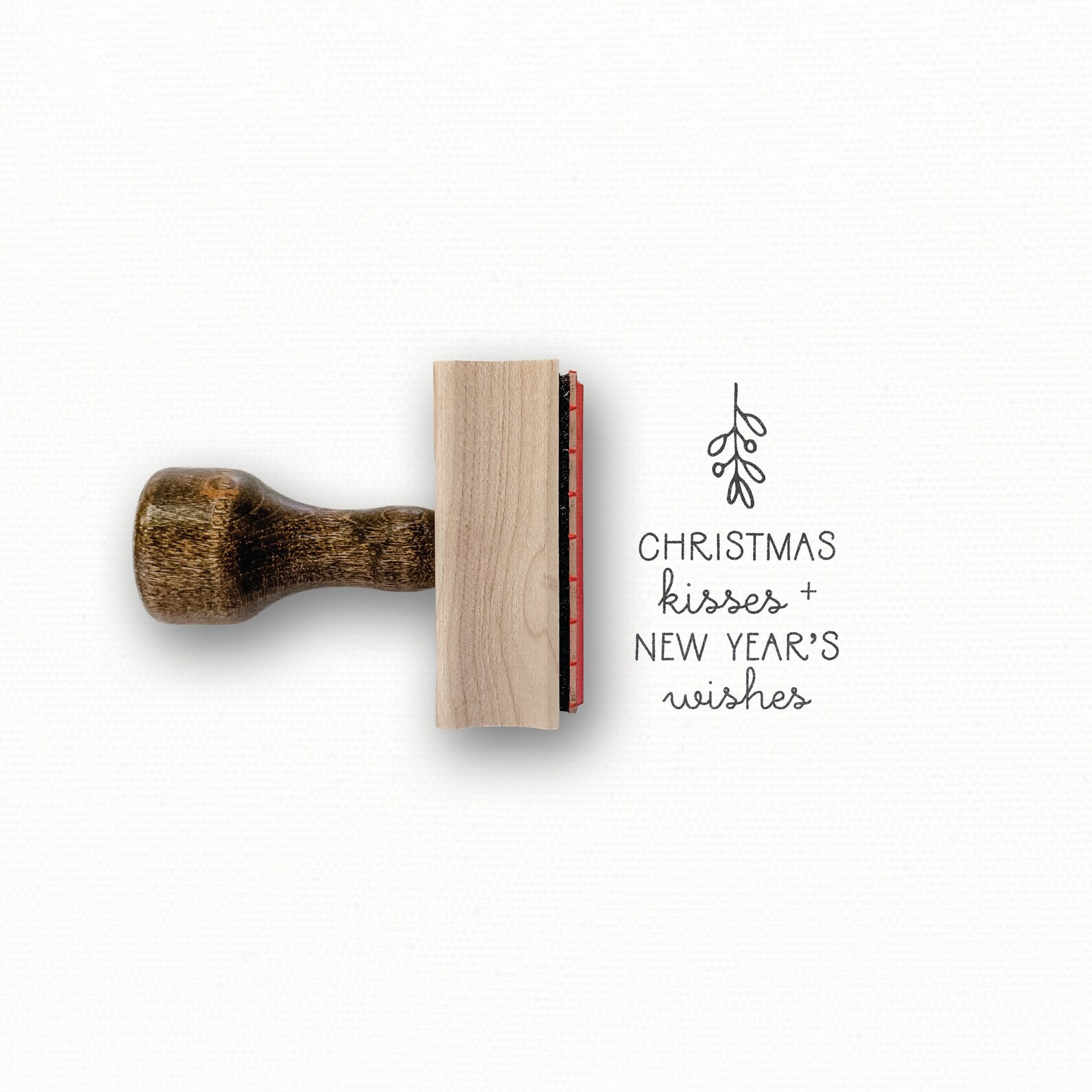 Mistletoe Stamp Christmas Kisses & New Year's Wishes - Etsy
