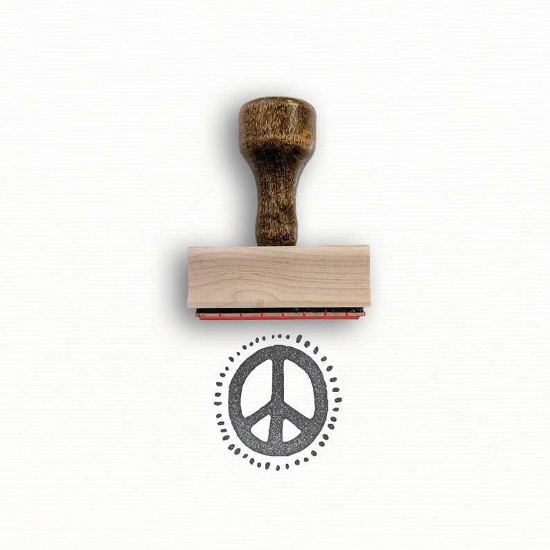 Peace Sign Stamp Let There Be Peace Stamp Teacher Stamps - Etsy
