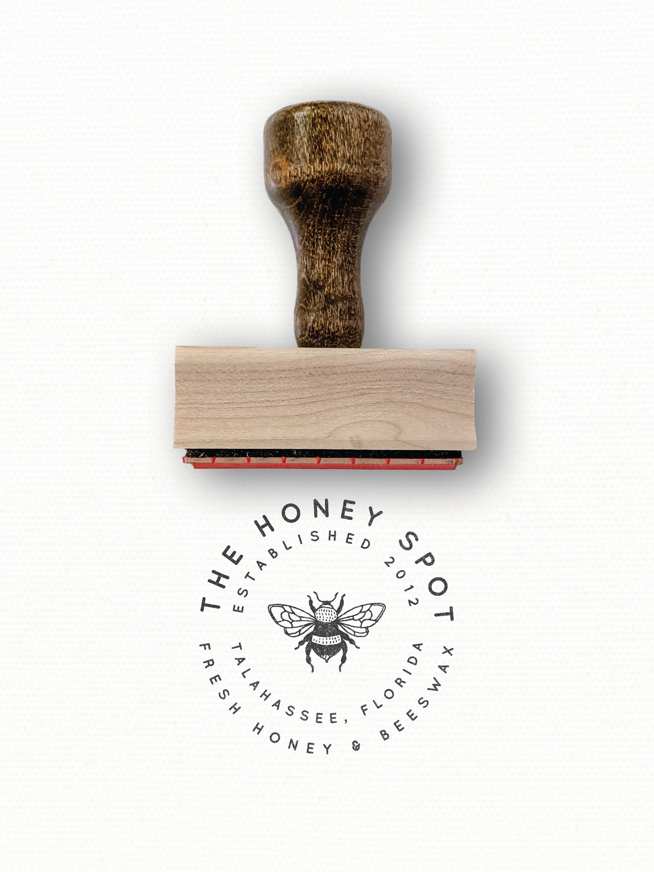 Custom Stamp : Bee Logo | Beekeeper Honey | Branding Packaging Stamp ...