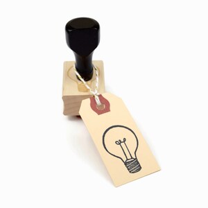 Lightbulb Stamp | Light Bulb Rubber Stamp | Scrapbooking Accessories ...