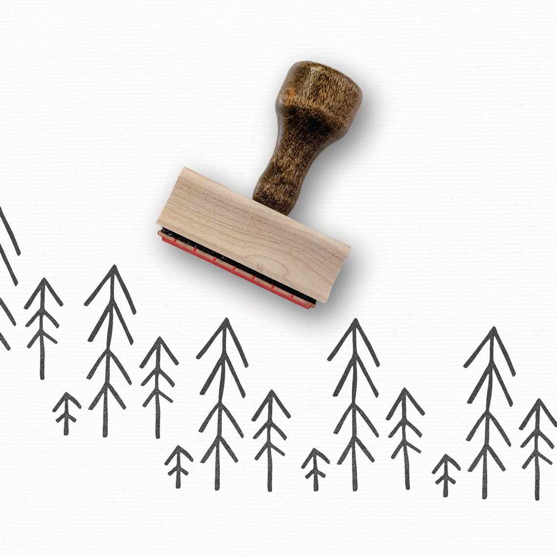 Simple Trees Stamp Holiday Stamps Minimalist Christmas - Etsy