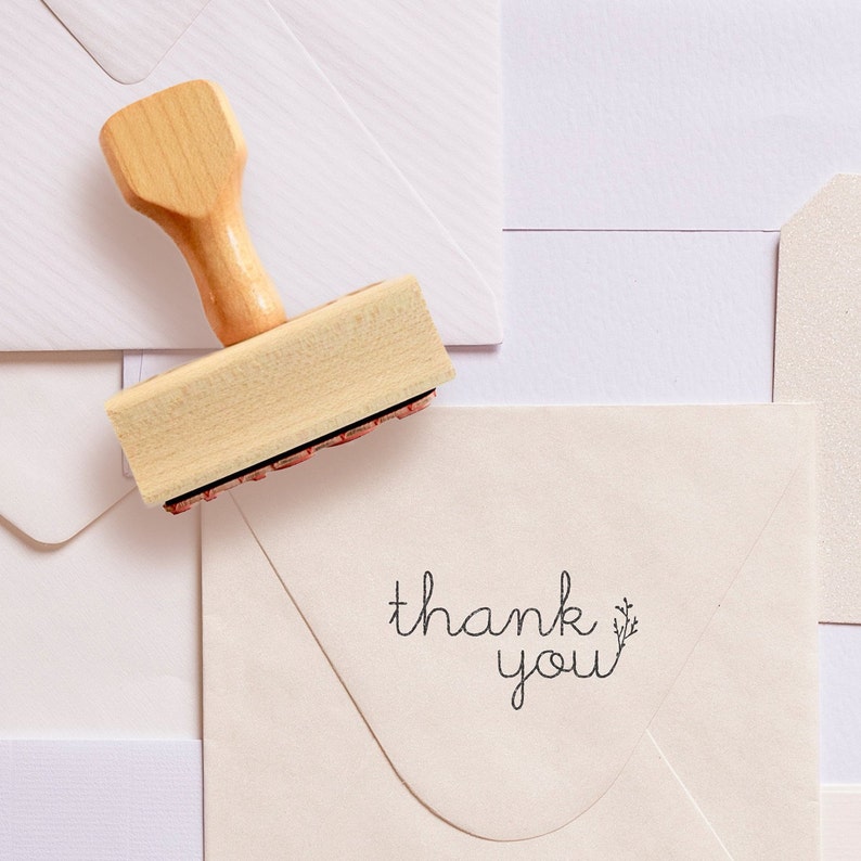 Thank You Stamp Thanks Stamp Thank You Rubber Stamp - Etsy