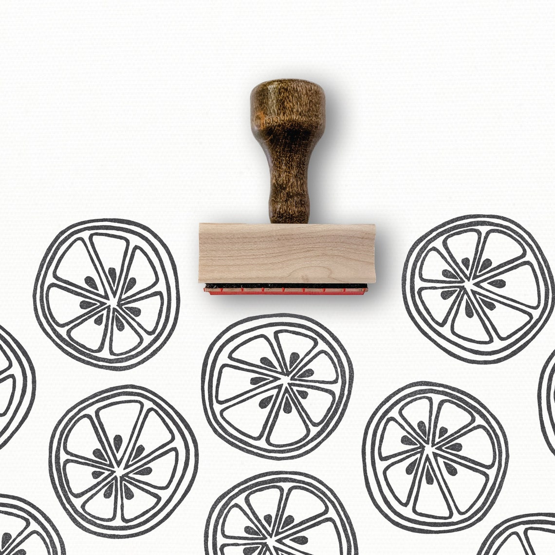 Lemon Stamp | Rubber Stamp Lemon Lime Orange Grapefruit | Hand Drawn ...