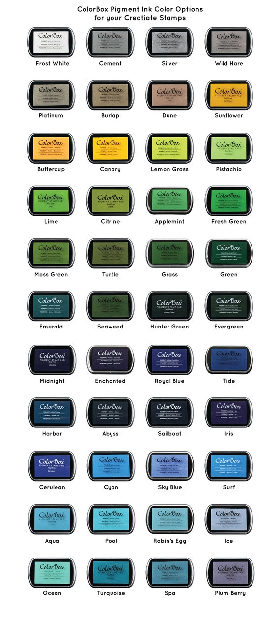 ColorBox Pigment Ink Pad Choose Your Colors Clearsnap | Etsy