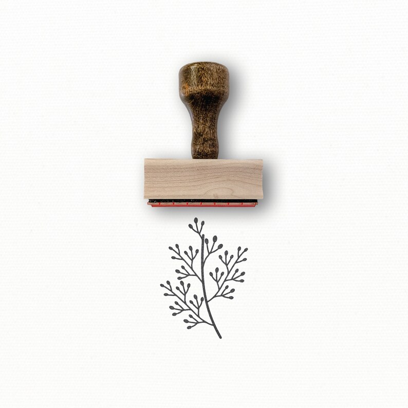 Branch Stamp Hand Drawn Branch Pattern Rubber Stamp - Etsy