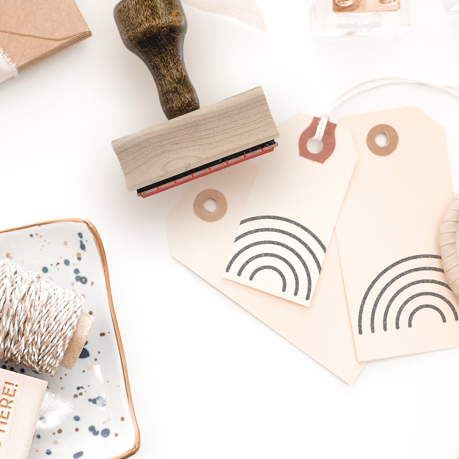 Rainbow Stamp Rainbow Rubber Stamp Teacher Stamp Planner | Etsy