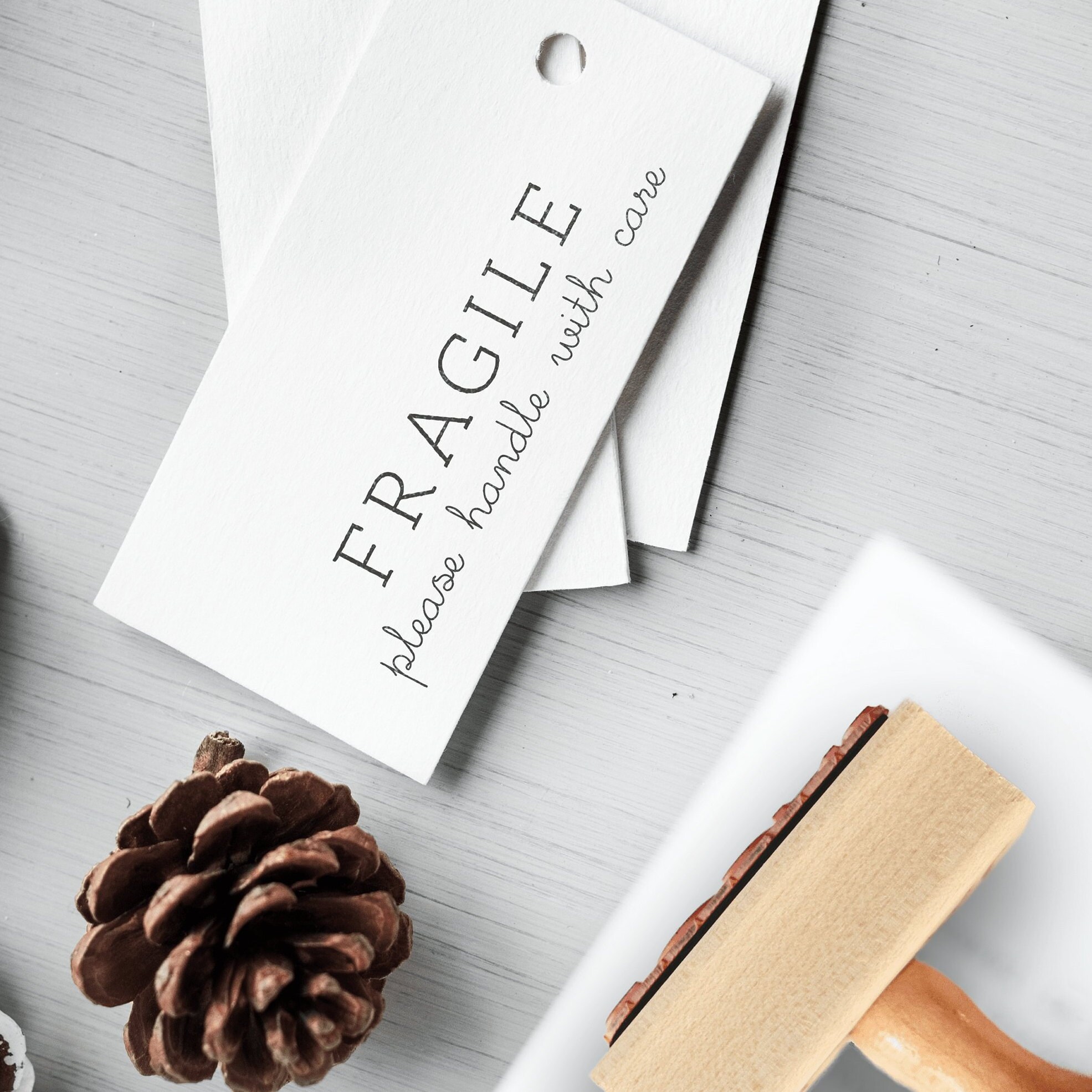 FRAGILE Stamp | Fragile Please Handle With Care Stamp | Ceramics ...
