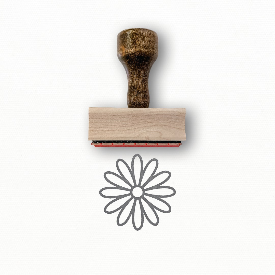 Retro Daisy Stamp | Daisy Wedding Flower Stamp | Teacher Stamp ...