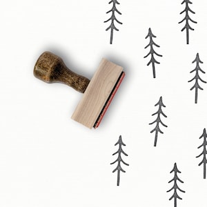 Minimal Tree Stamp | Pine Tree Stamp | Holiday Stamps | Minimalist ...
