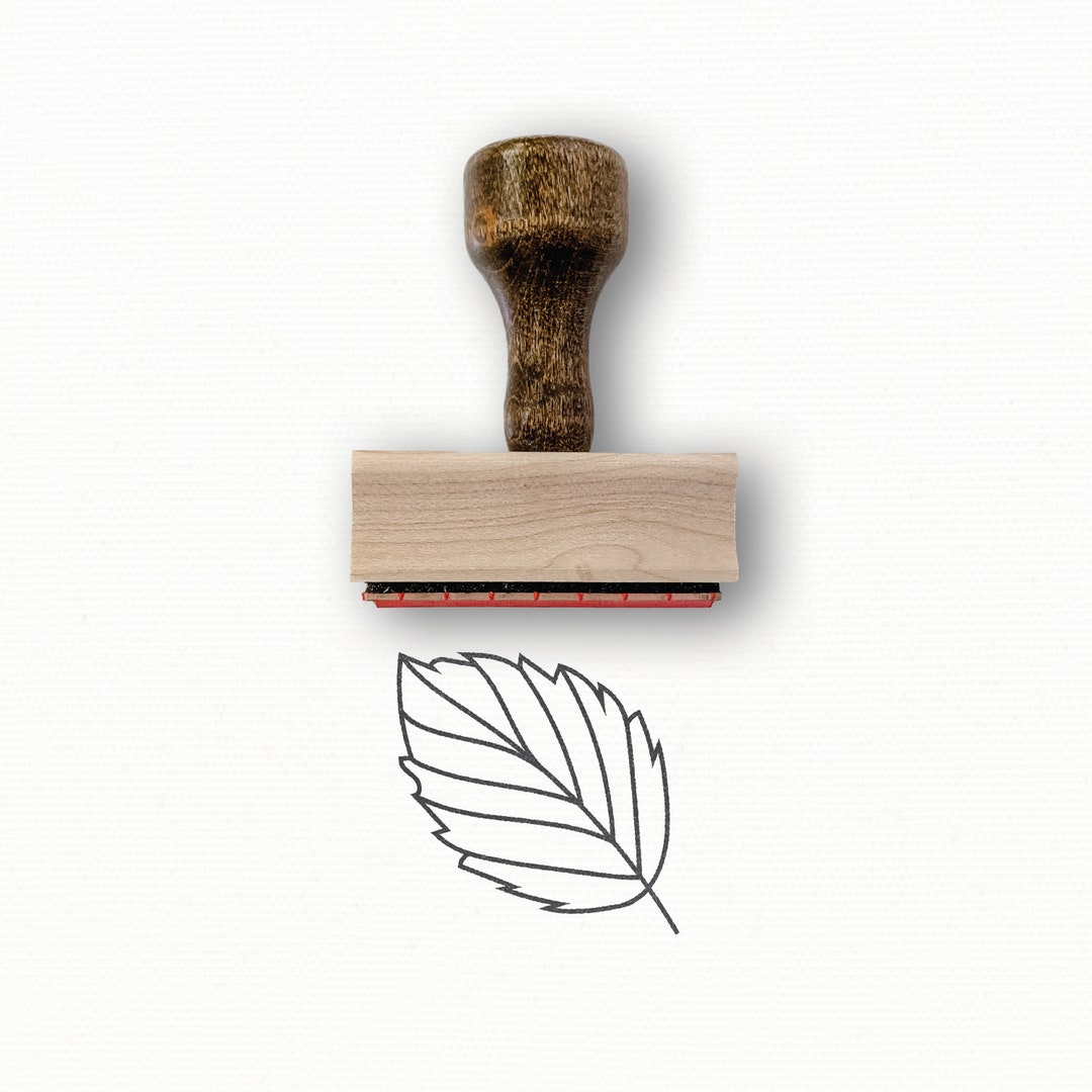 Leaf Stamp | Hand Drawn Leaf Rubber Stamp | Teacher Stamp | Planner ...